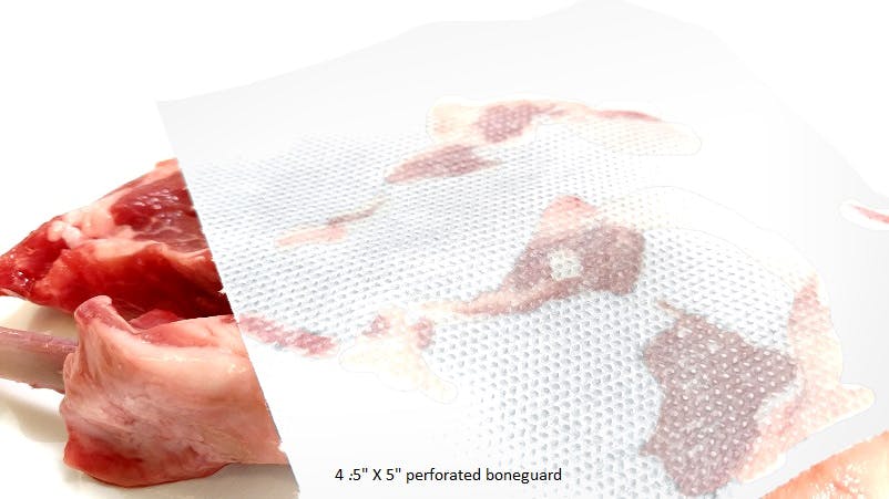 Boneguard, Clear, Perforated, 4.5" x 5" (8 Rolls per Case @ 300 ...