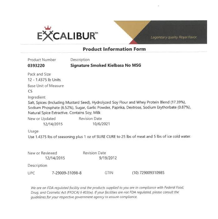 Signature Smoked Kielbasa — Snake River Butcher Supply